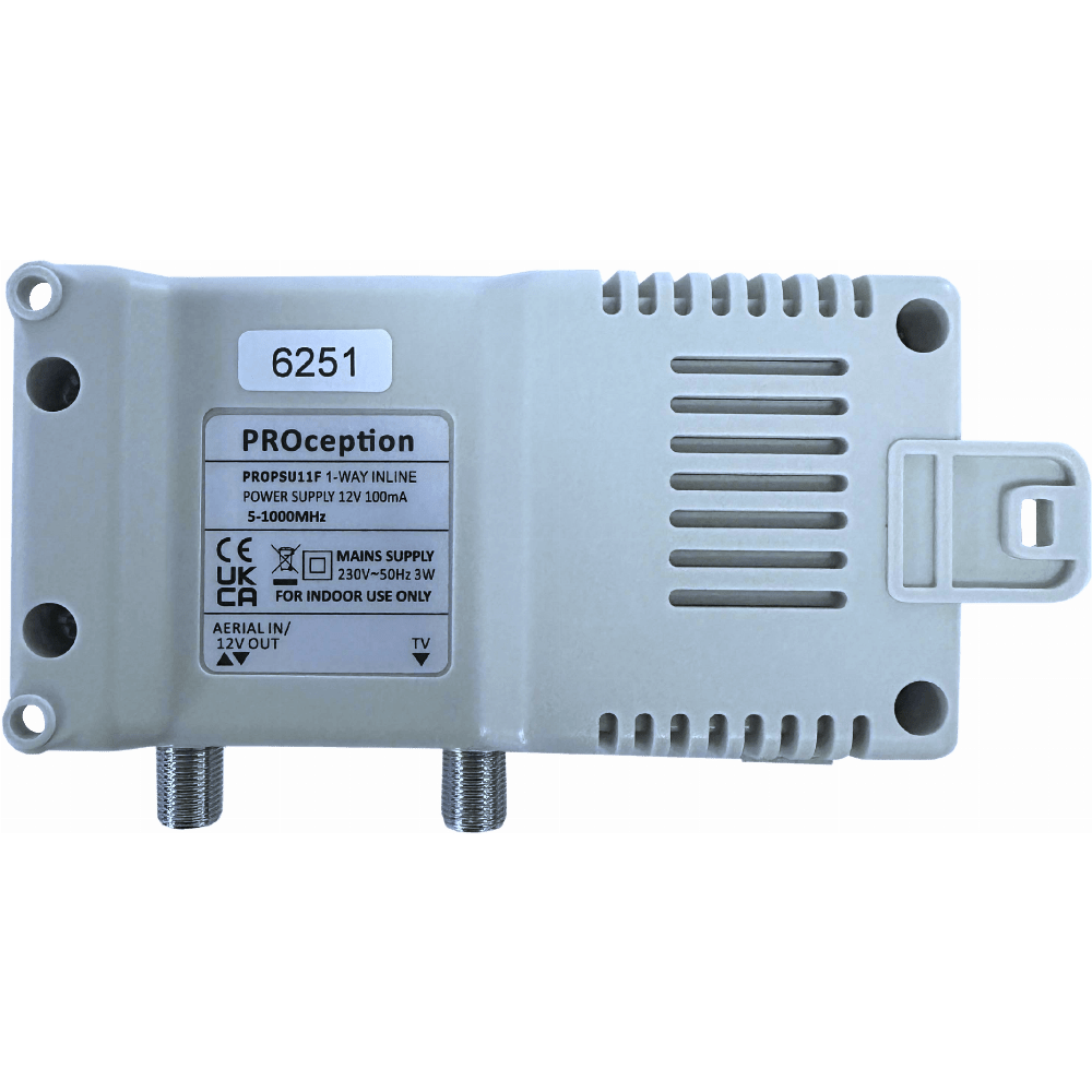 1 Way F-Type Inline Power Supply 12V 100mA | PROception - Blake UK