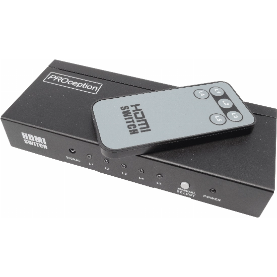 3 Way 4K HDMI Switch with Remote Control | PROception - Blake UK