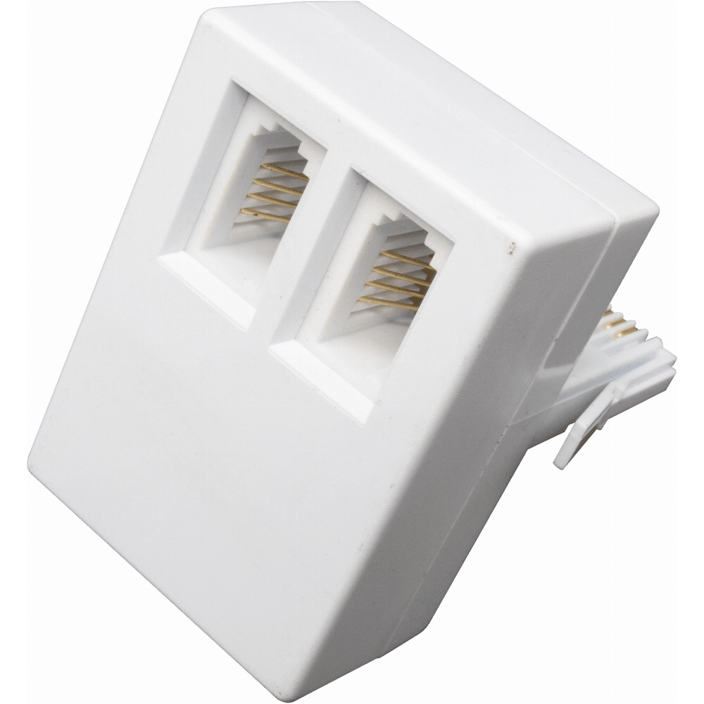 Plastic Self Kroning Telephone Double Adaptor | Blake UK - Blake UK