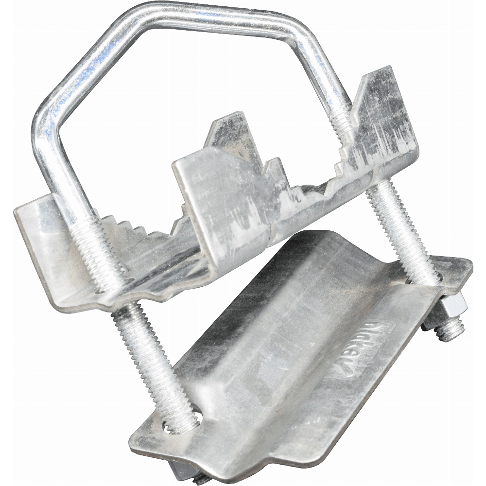2x1 Bright Zinc Plated Antenna Mast Coupler | Blake UK - Blake UK