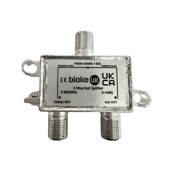 2 Way Aerial Splitter F-Type with DC Pass | PROception - Blake UK