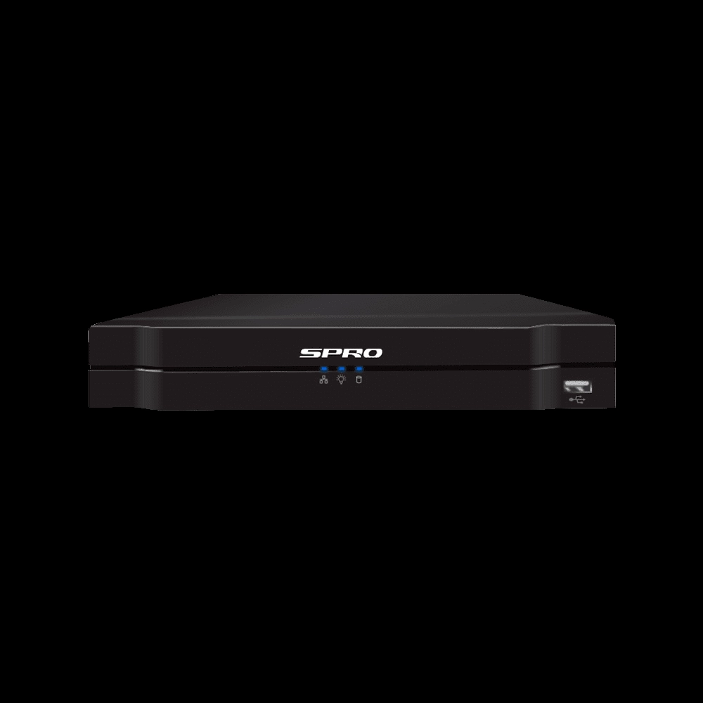 SPRO 8 Channel Plus 8x IP, 8MP DVR, No HDD | Blake UK - Blake UK