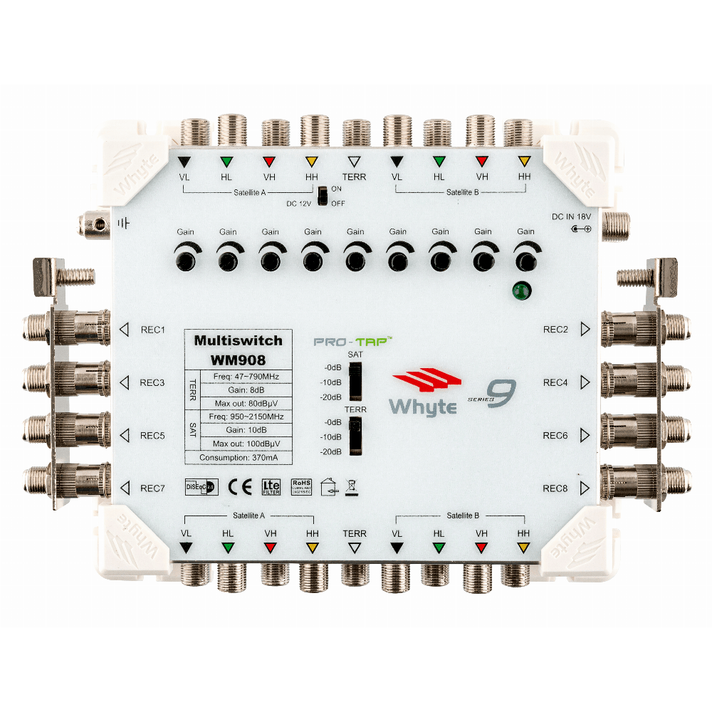 Whyte Series 9 8 Way dSCR Standalone Multiswitch | Blake UK - Blake UK