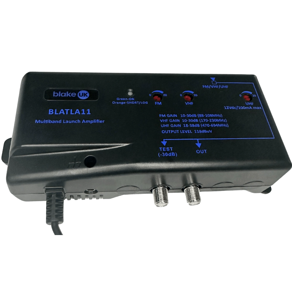 Class 1 FM/DAB/UHF Terrestrial Launch Amplifier | Blake UK - Blake UK