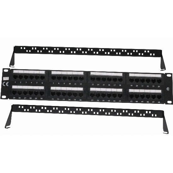 1U Cable Management Bar with 5 Metal Rings | PROception - Blake UK