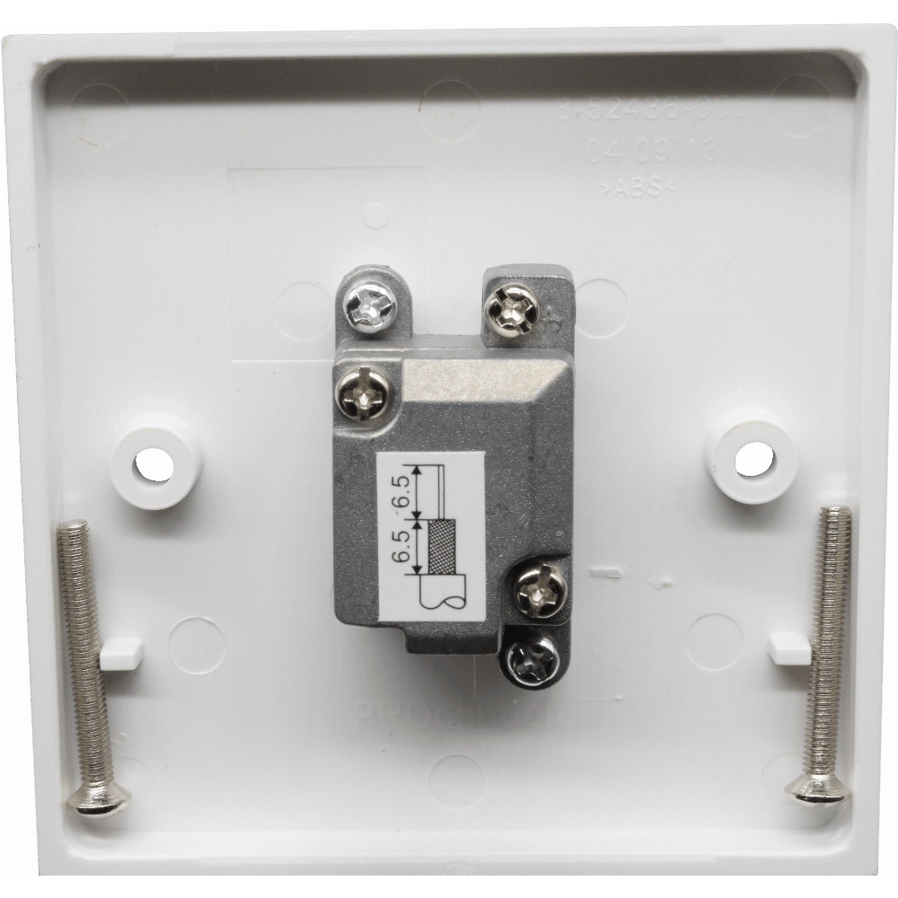 Single Slim Line Shielded Coax Female Outlet | PROception - Blake UK