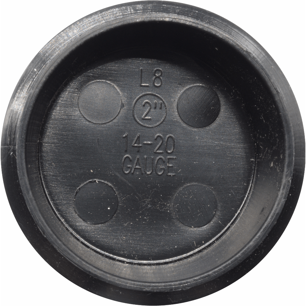 2 Black Round Pole Plastic End Cap/Plug | Blake UK - Blake UK