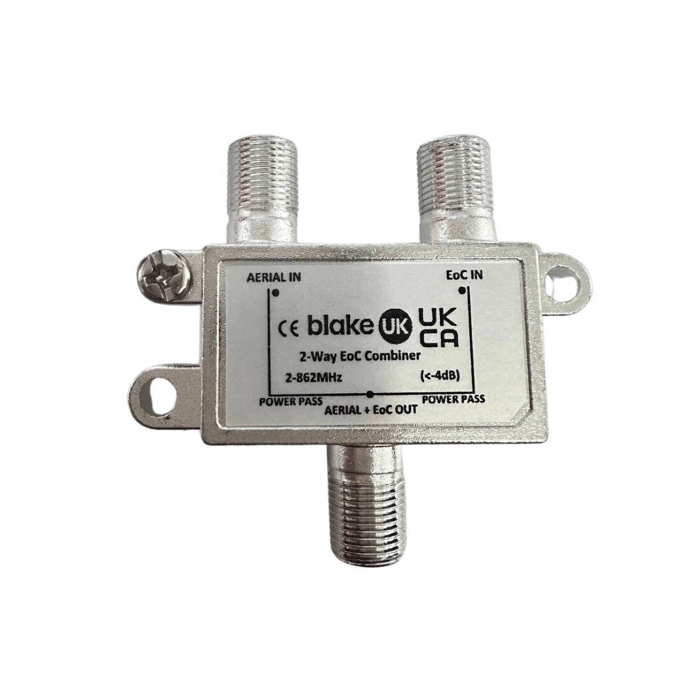 2 Way Aerial Splitter F-Type with DC Pass | PROception - Blake UK