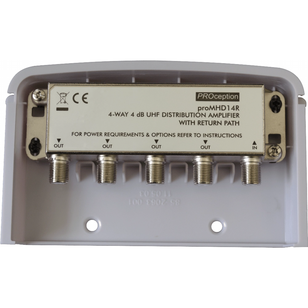 4 Way Medium Gain Masthead Amplifier with IR | PROception - Blake UK